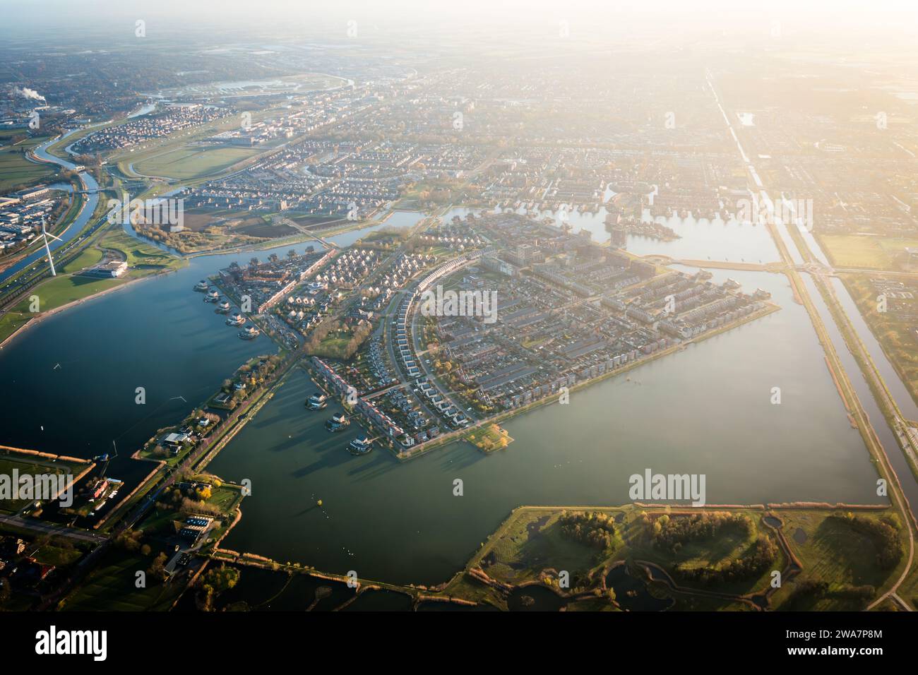 aerial view of the rectangle shaped city Stock Photo - Alamy