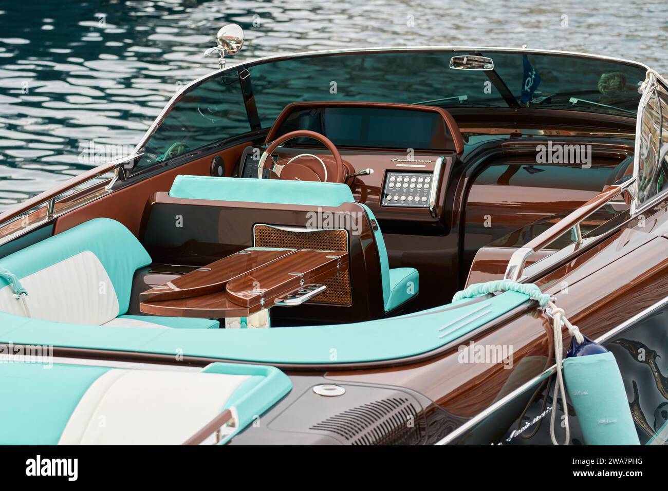 Monaco, Monte Carlo, 29 September 2022 - the wooden side of the luxury ...