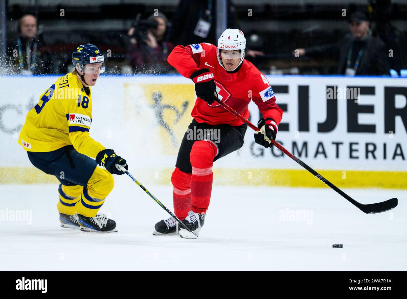 Filip Bystedt of, Sweden. , . and Rodwin Dionicio of Switzerland during ...