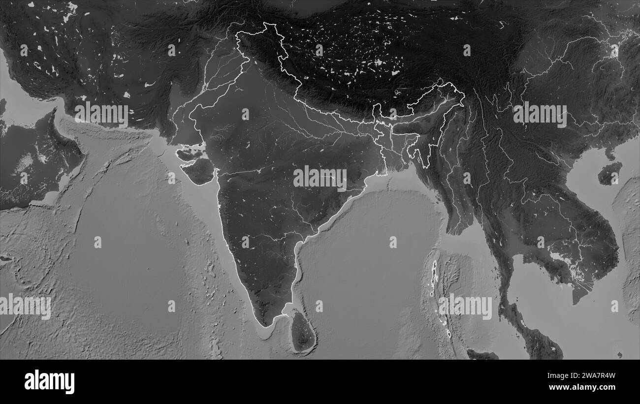Map of new delhi Black and White Stock Photos & Images - Alamy