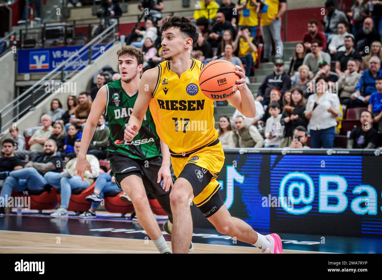 Ludwigsburg, Deutschland. 02nd Jan, 2024. Nico Santana Mojica (MHP ...