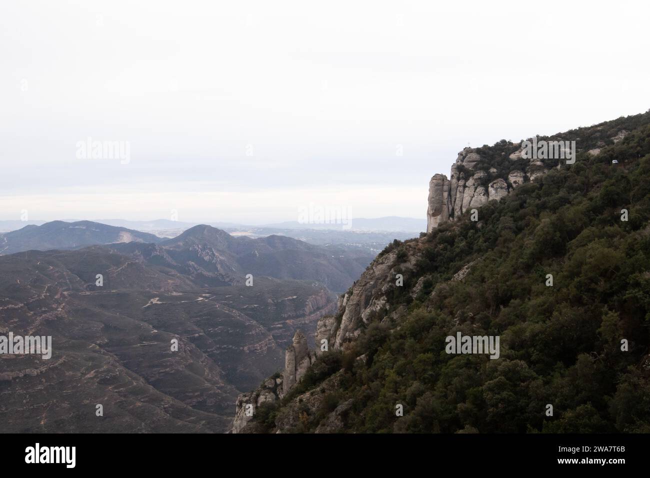 January 2, 2024: Barcelona, Catalonia, Spain. Views of the monastery of ...