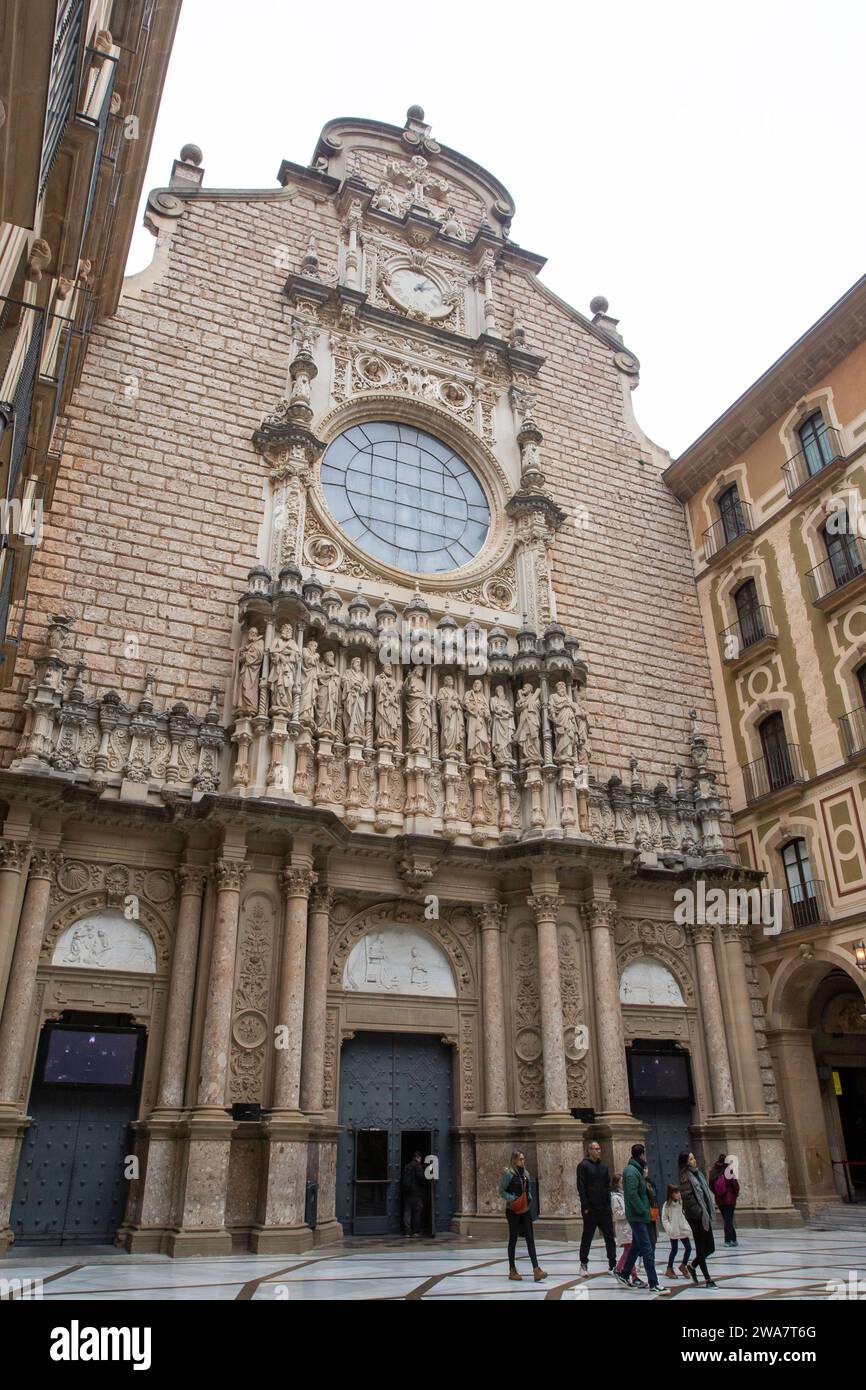 January 2, 2024: Barcelona, Catalonia, Spain. Views of the monastery of ...