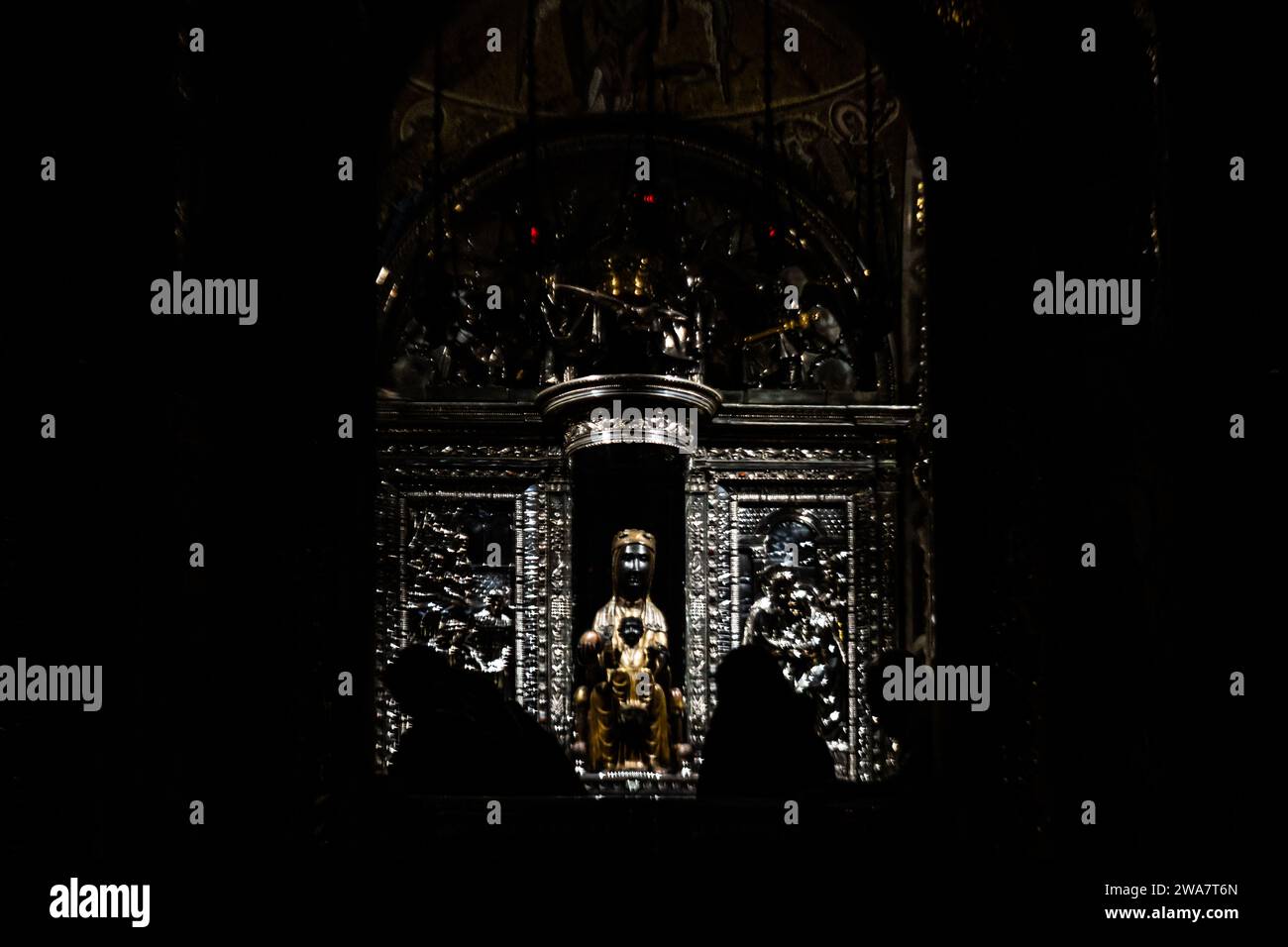 January 2, 2024: Barcelona, Catalonia, Spain. Views of the monastery of ...