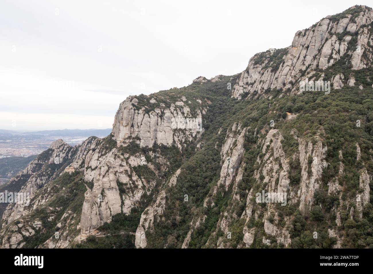 January 2, 2024: Barcelona, Catalonia, Spain. Views of the monastery of ...