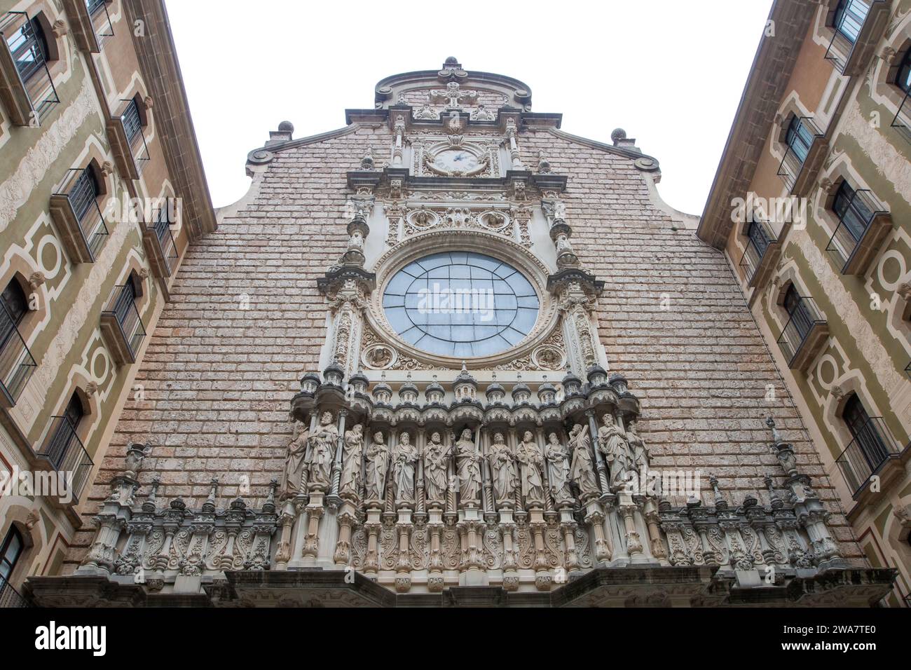 January 2, 2024: Barcelona, Catalonia, Spain. Views of the monastery of ...