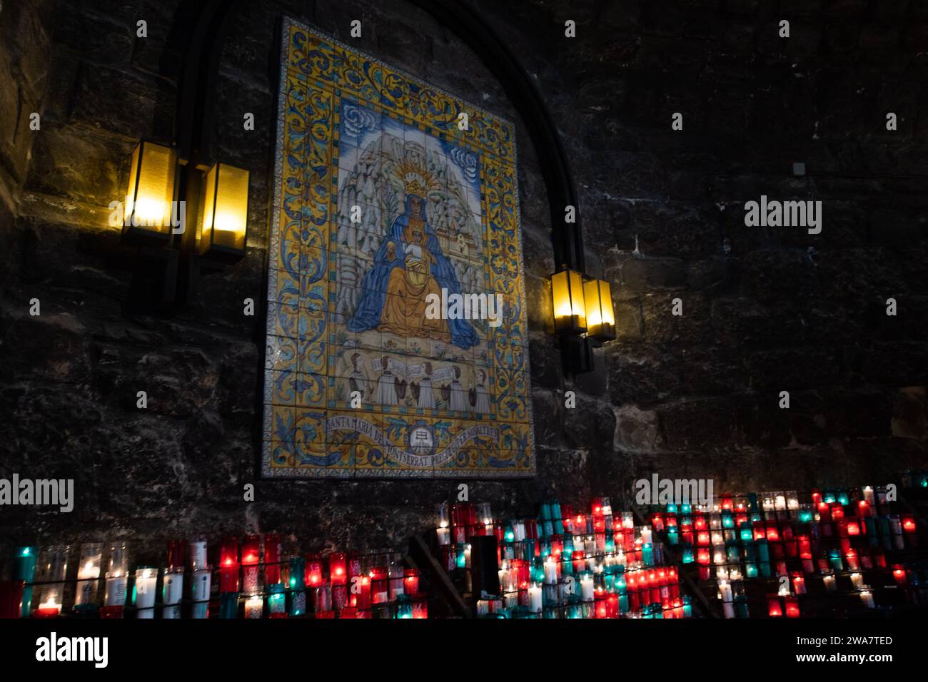 January 2, 2024: Barcelona, Catalonia, Spain. Views of the monastery of ...