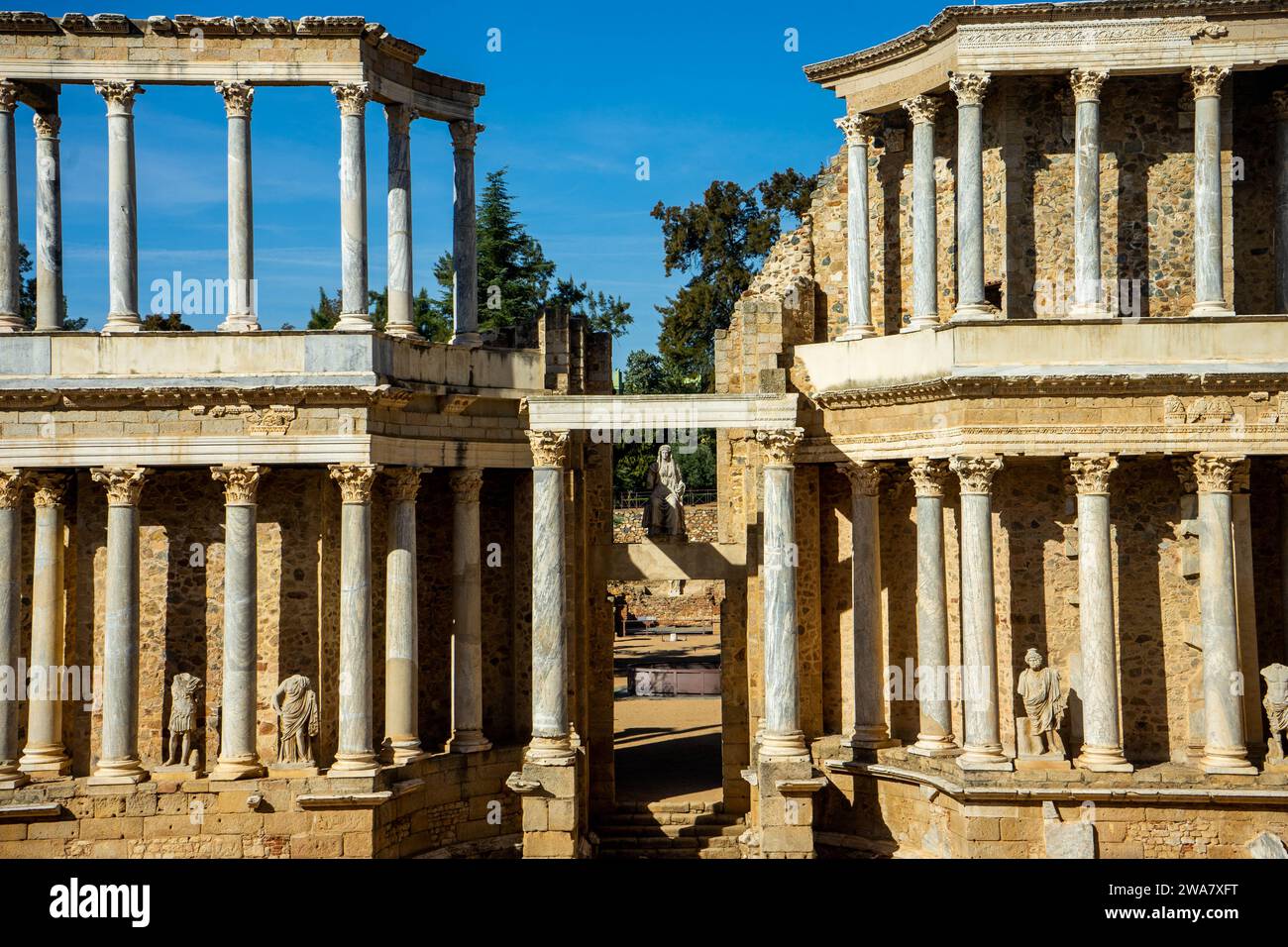 Merida, Spain. November 13, 2023. Stunning ancient Roman theater in Mérida, Spain - a timeless ...