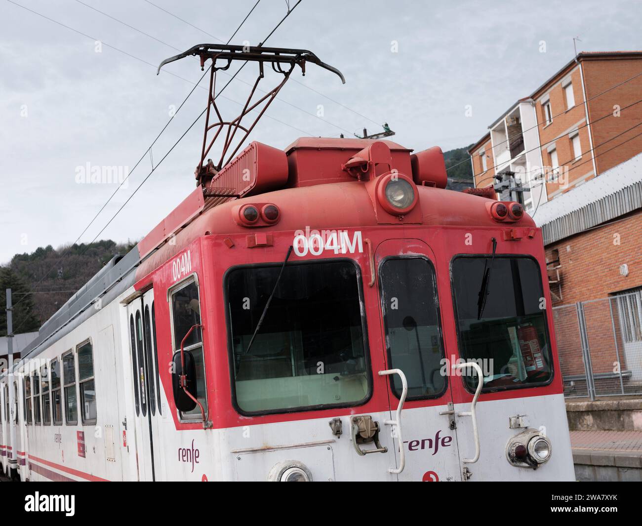 Madrid, Spain. 02nd Jan, 2024. Renfe series 442 narrow gauge train ...