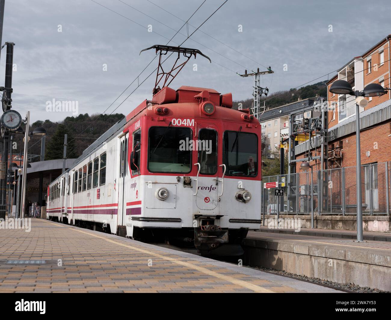 Madrid, Spain. 02nd Jan, 2024. Renfe series 442 narrow gauge train ...