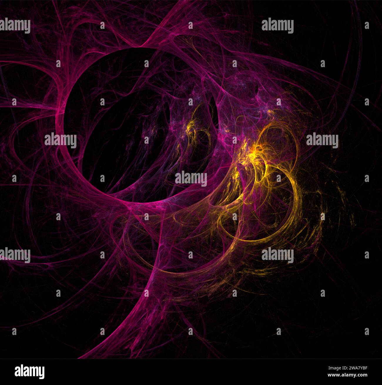 abstract burgundy and yellow pattern on a black background, design ...