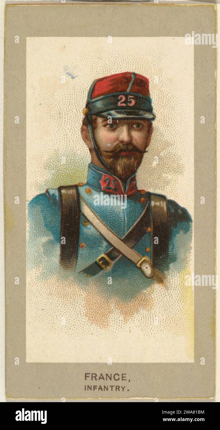Infantry, France, from the Military Uniforms series (T182) issued by ...