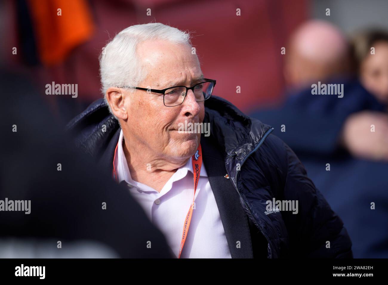 Denver Broncos co-owner Rob Walton () before an NFL football game in ...