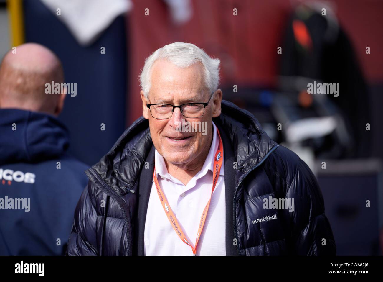 Denver Broncos co-owner Rob Walton () before an NFL football game in ...