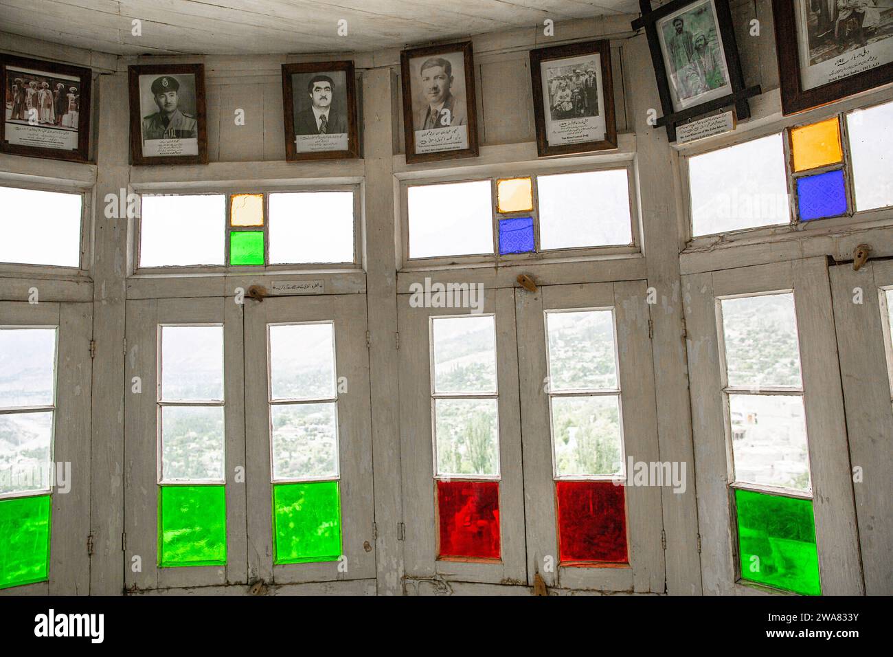 29 September 2023, Karimabad, Pakistan. Portraits and beautiful window ...