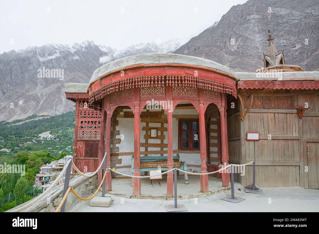 23 September 2023, Karimabad, Pakistan. Fort Baltit facade in Hunza ...
