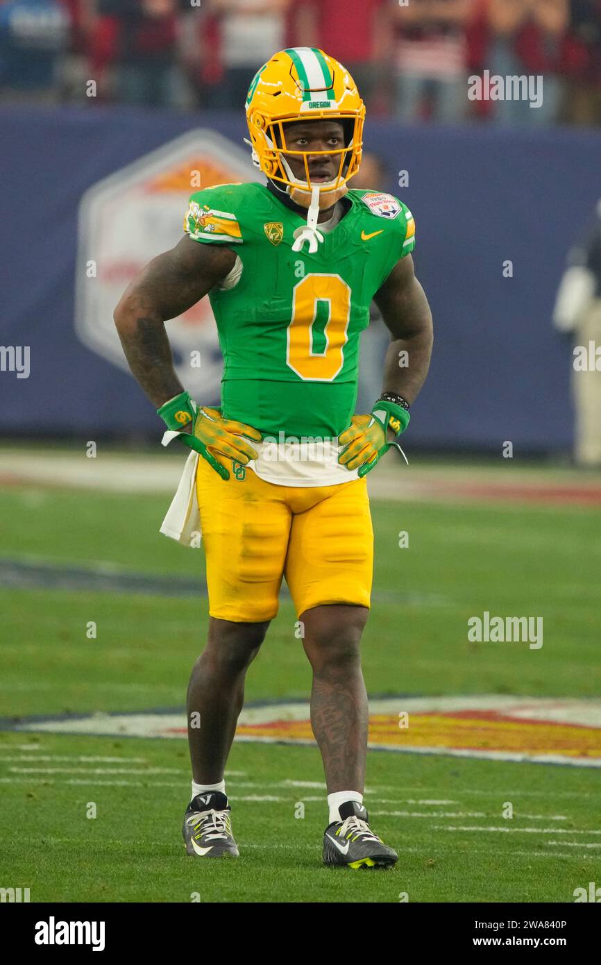 Oregon running back Bucky Irving (0) during the first half of the NCAA ...