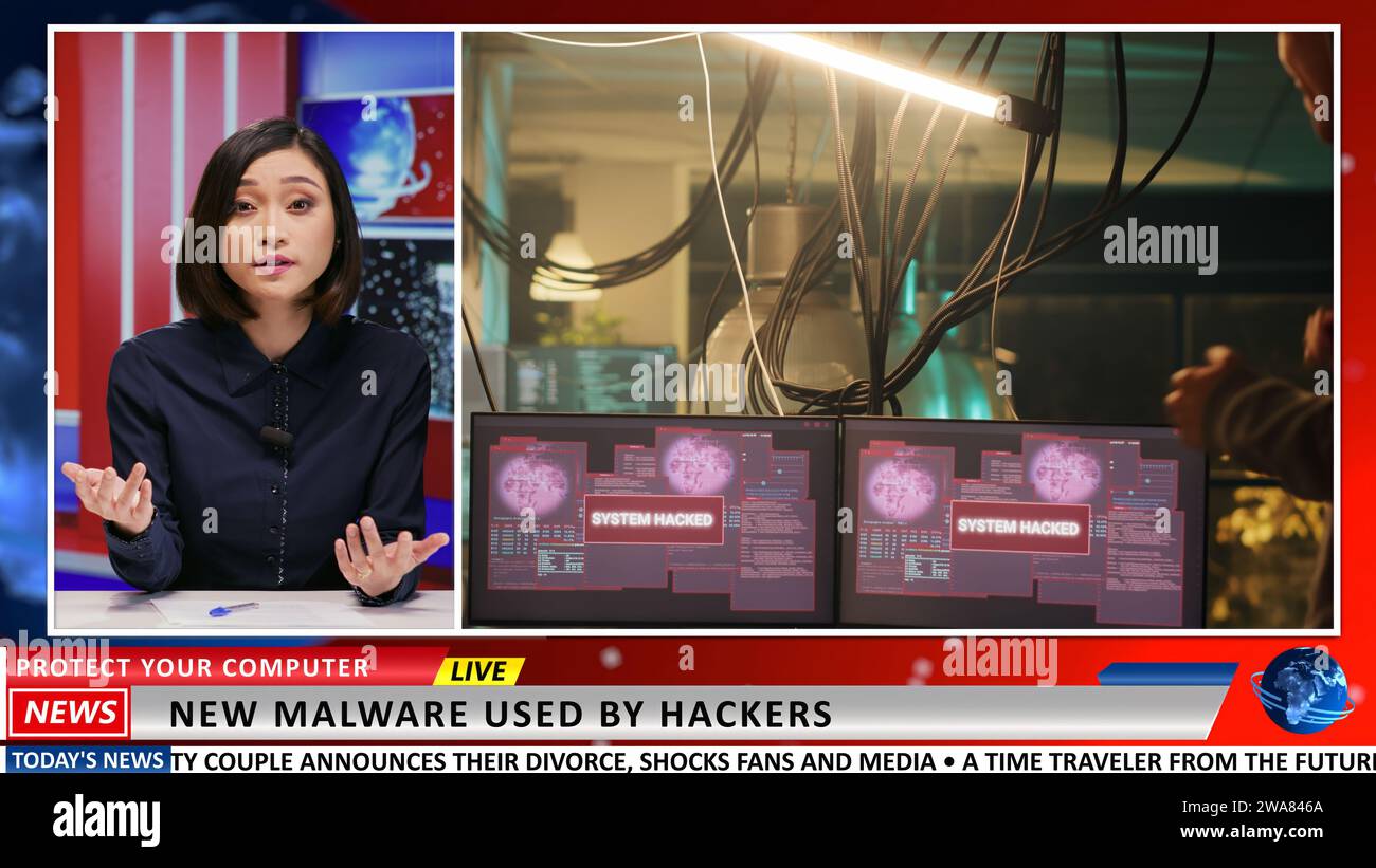 Media presenter addresses hacking attack issues, talking about thieves ...