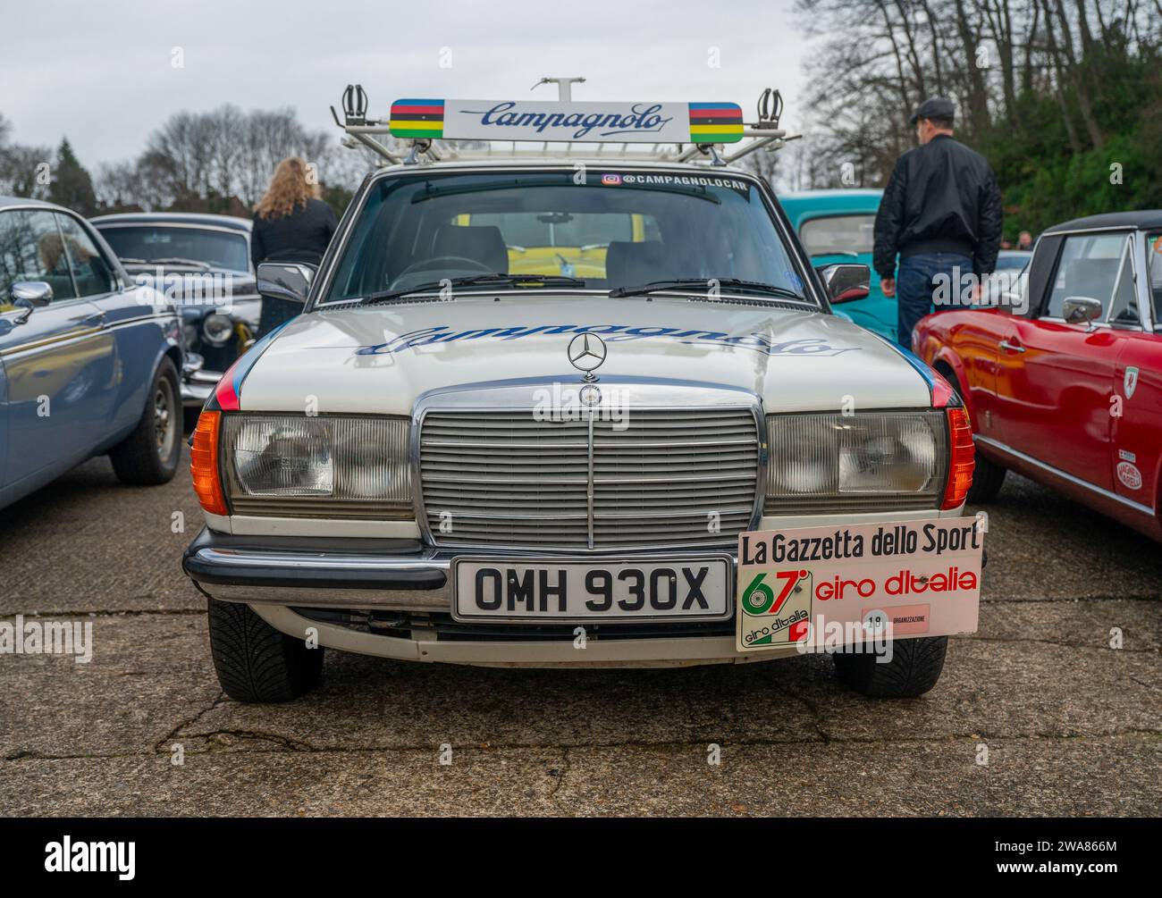 Mercedes Benz 280TE W123 estate at Brooklands New Years Day car meet ...