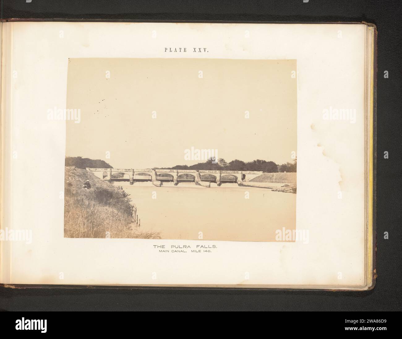 View of a bridge over the Ganges, Thomas George Glover, c. 1862 - in or ...
