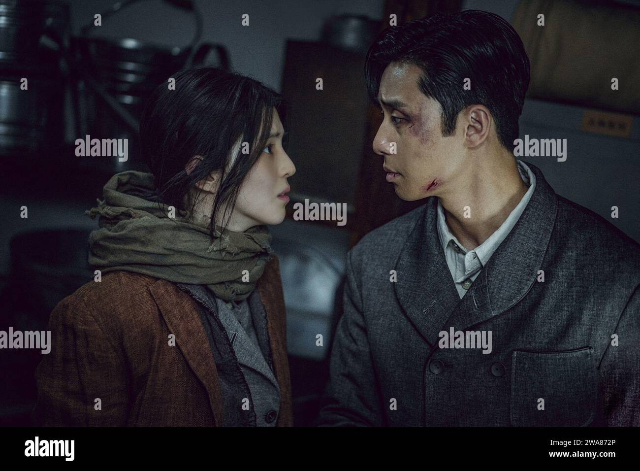 GYEONGSEONG CREATURE, from left: HAN So-hee, PARK Seo-jun, (Season 1 (Part 1), ep. 103, aired ...