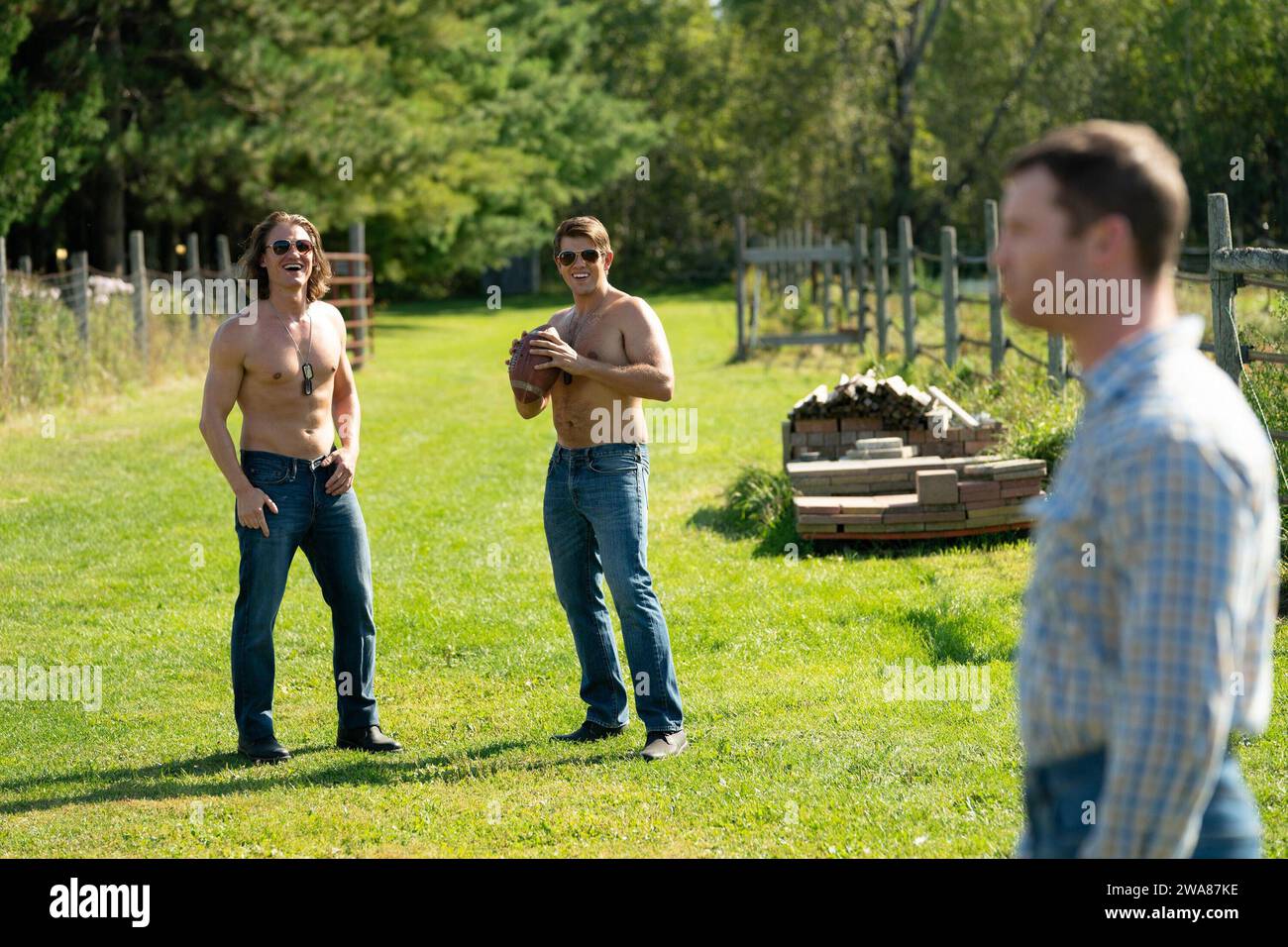 LETTERKENNY, aka LETTERKENNY: THE FINAL SEASON, from left: Dylan Playfair, Andrew Herr, Jared ...