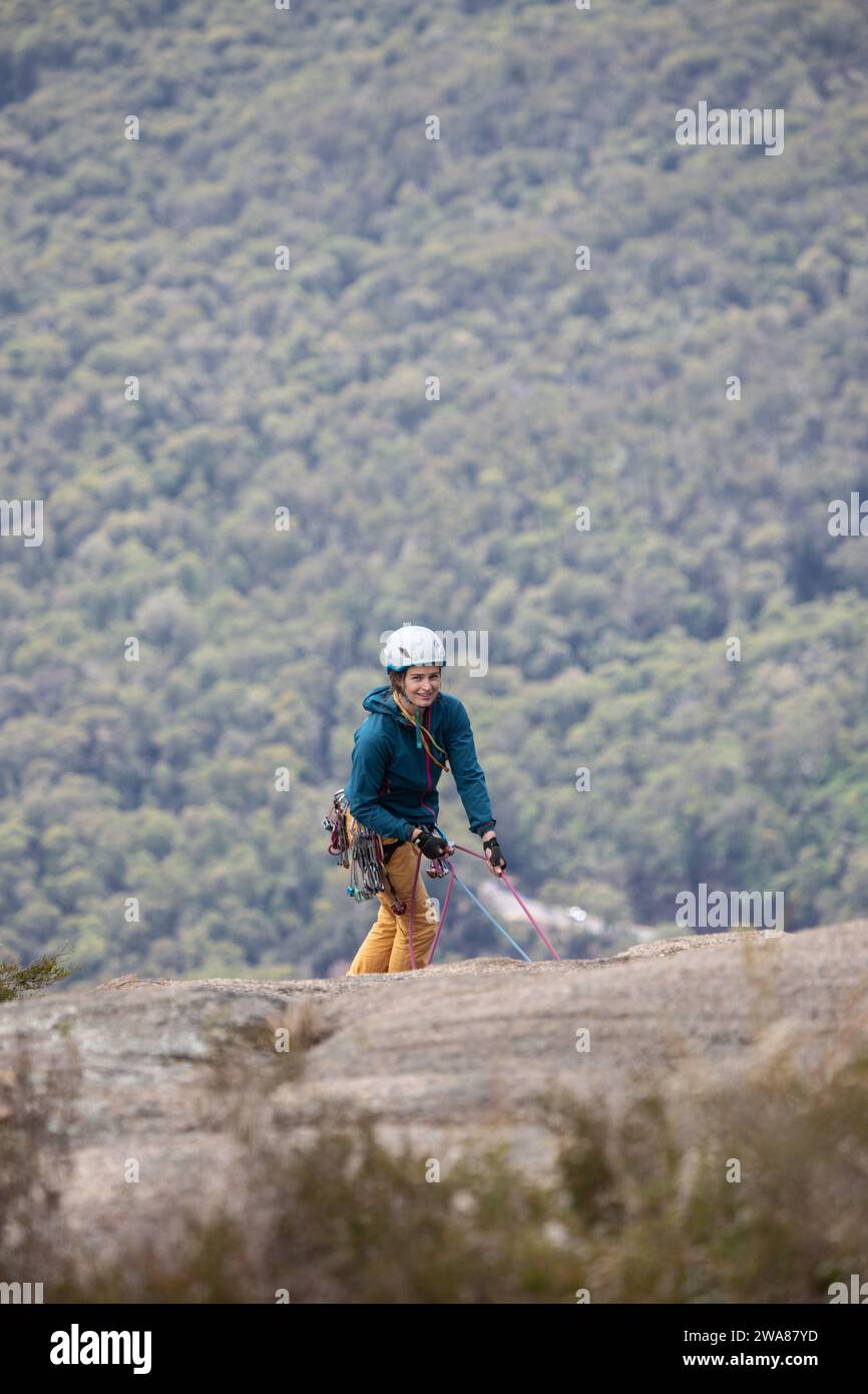 Scenic views across the Victorian Alps from on top of Mount Buffalo ...