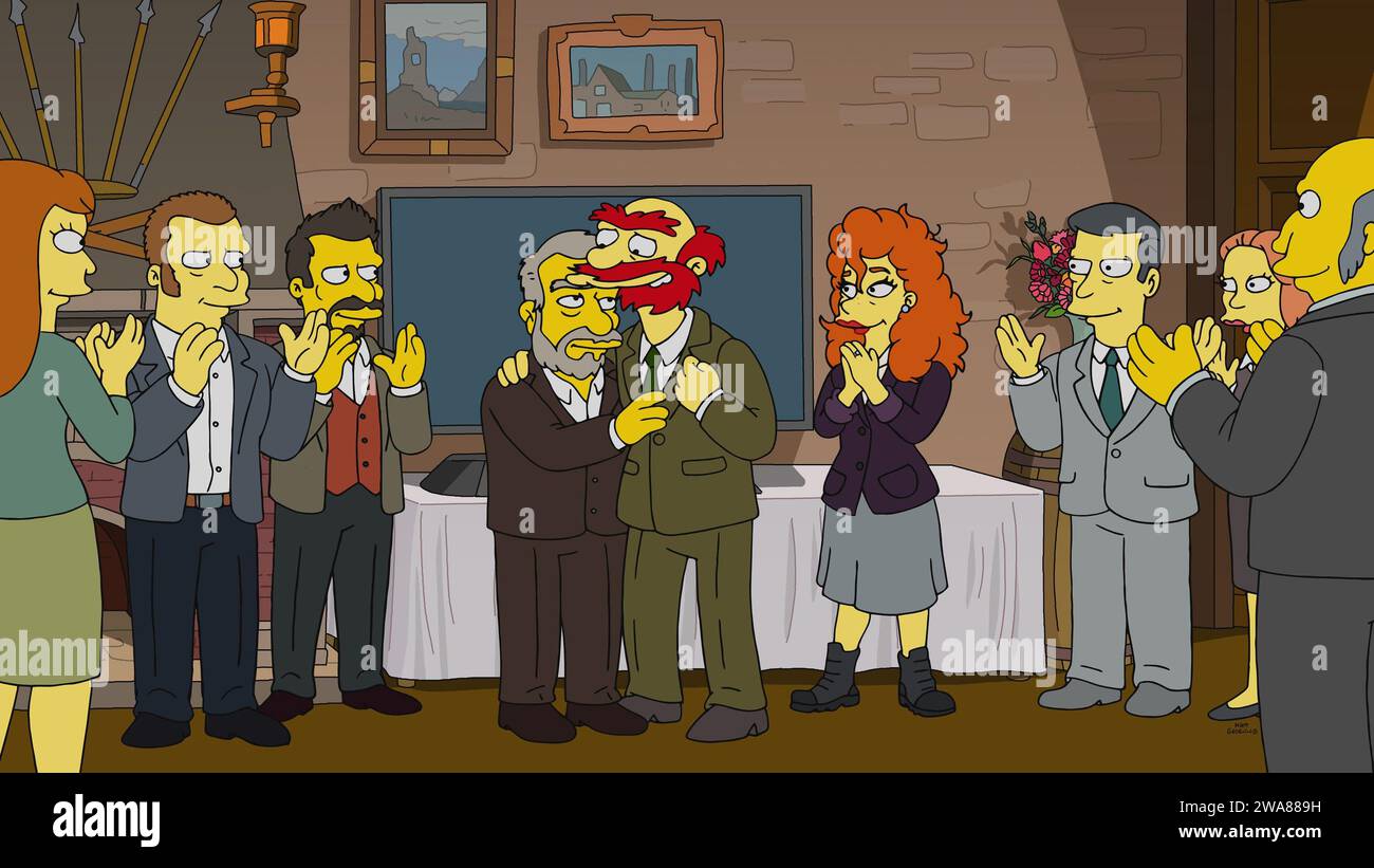 THE SIMPSONS, Owen MacWeldon (back left, voice: Chris Edgerly), Hamish ...