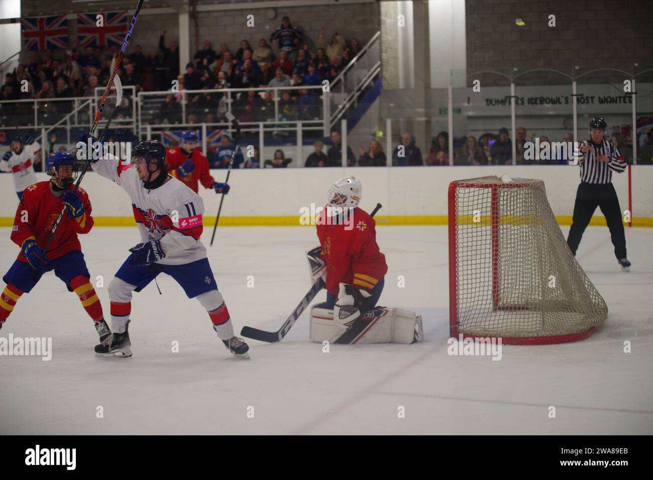 Dumfries, 15 December 2023. Lucas Price playing for Great Britain ...
