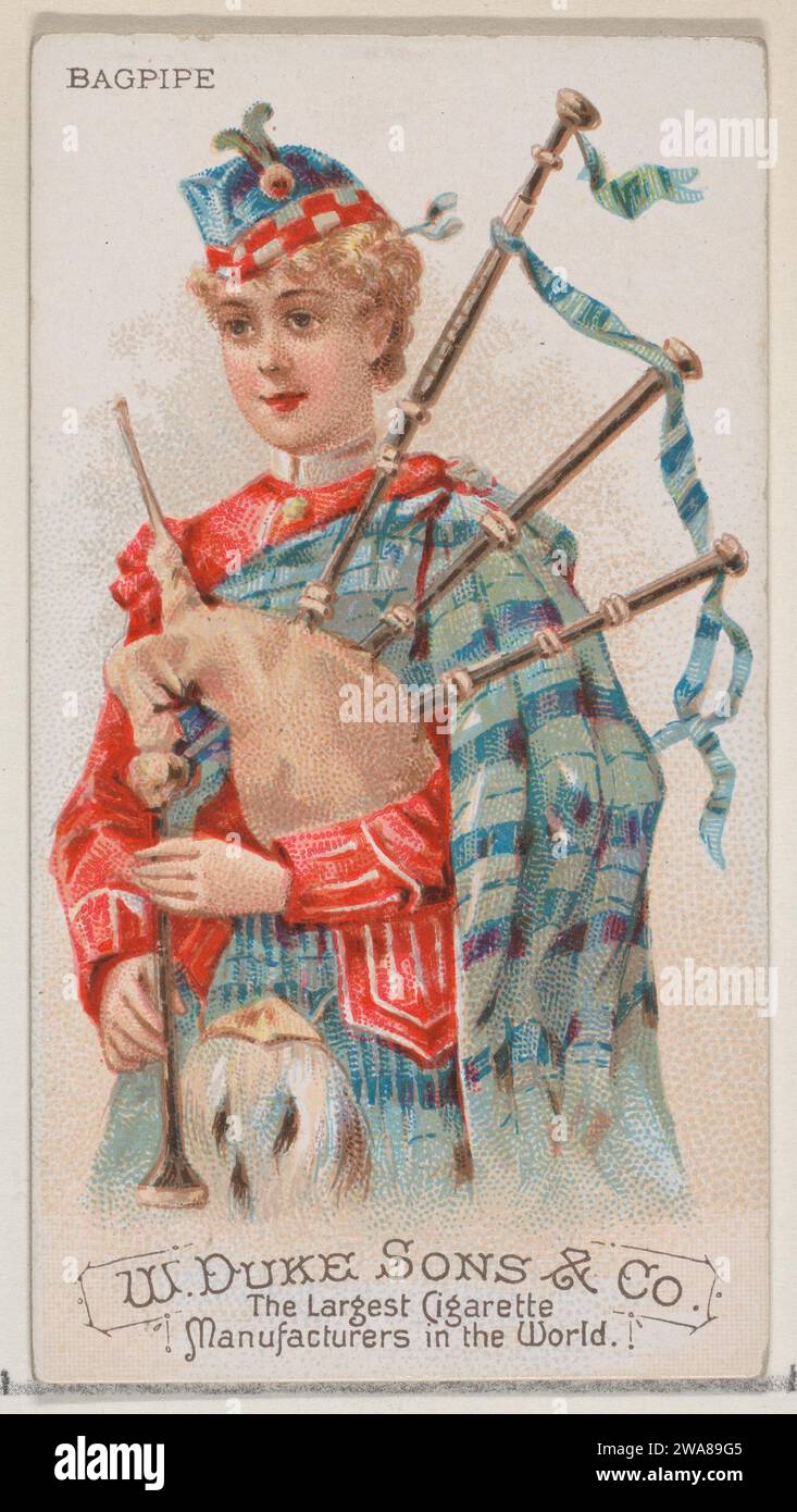 Bagpipe, from the Musical Instruments series (N82) for Duke brand ...