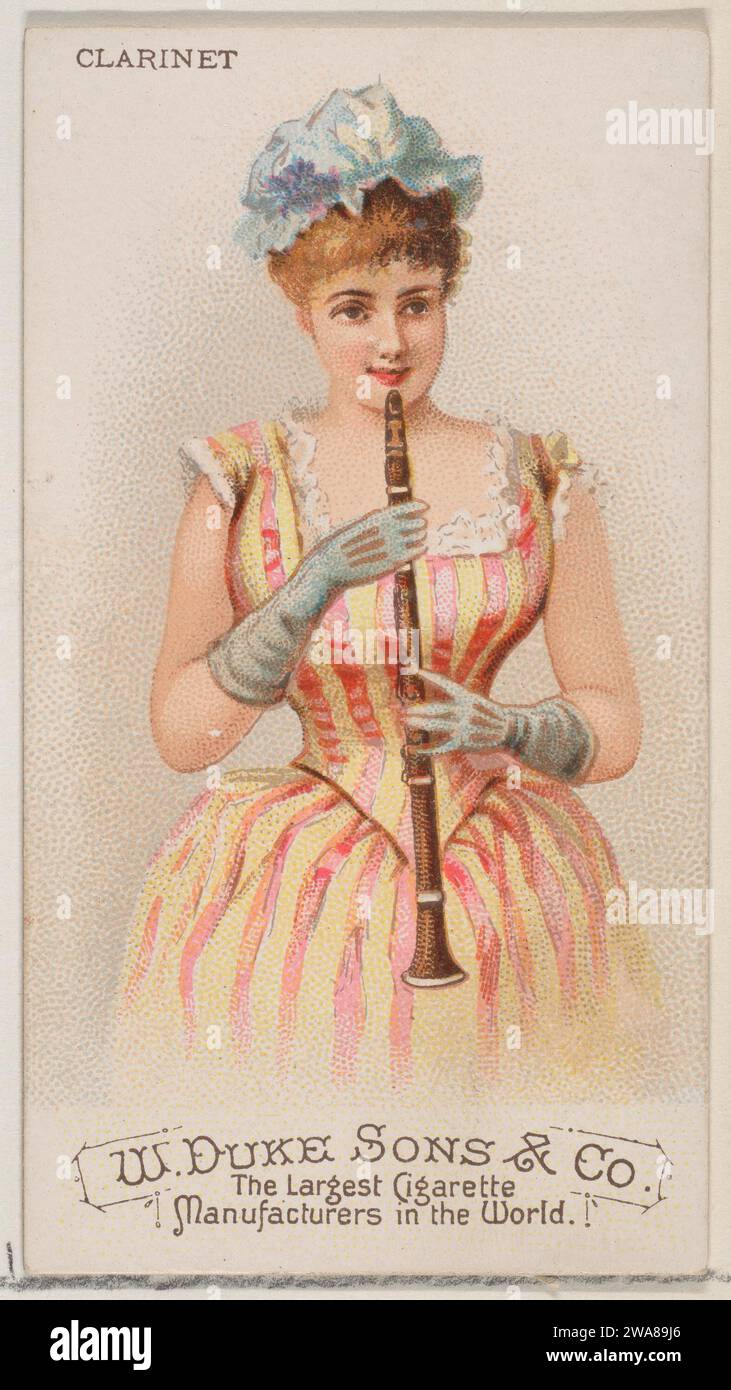 Clarinet, from the Musical Instruments series (N82) for Duke brand ...