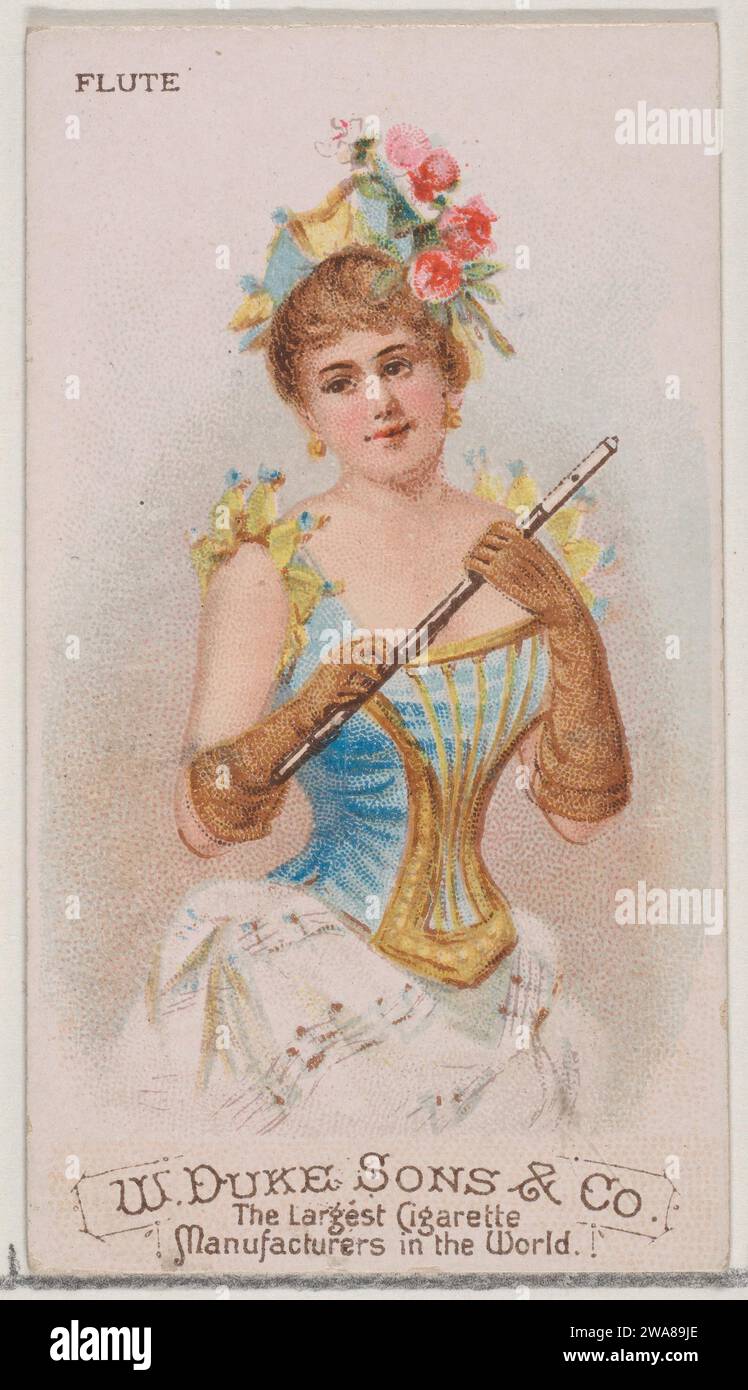 Flute, from the Musical Instruments series (N82) for Duke brand ...