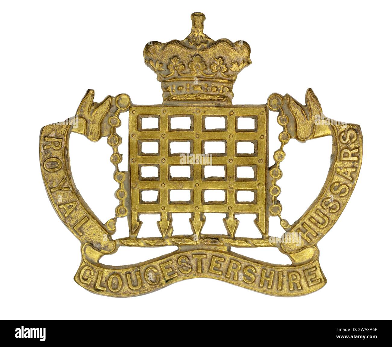 The cap badge of the Royal Gloucestershire Hussars Stock Photo - Alamy