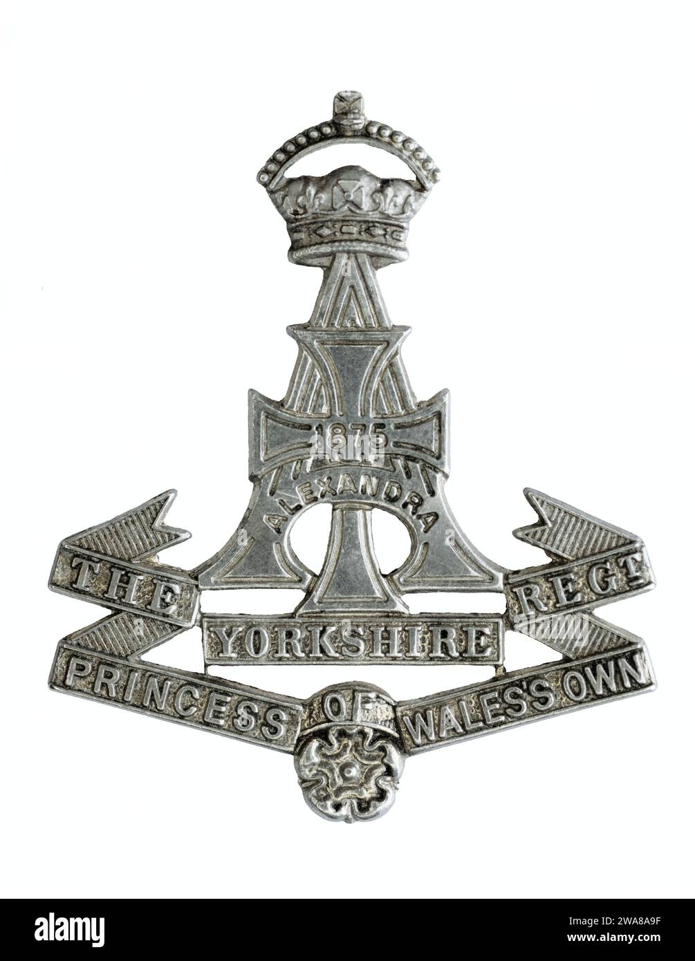The cap badge of the Green Howards (Alexandra Princess of Wales's Own ...
