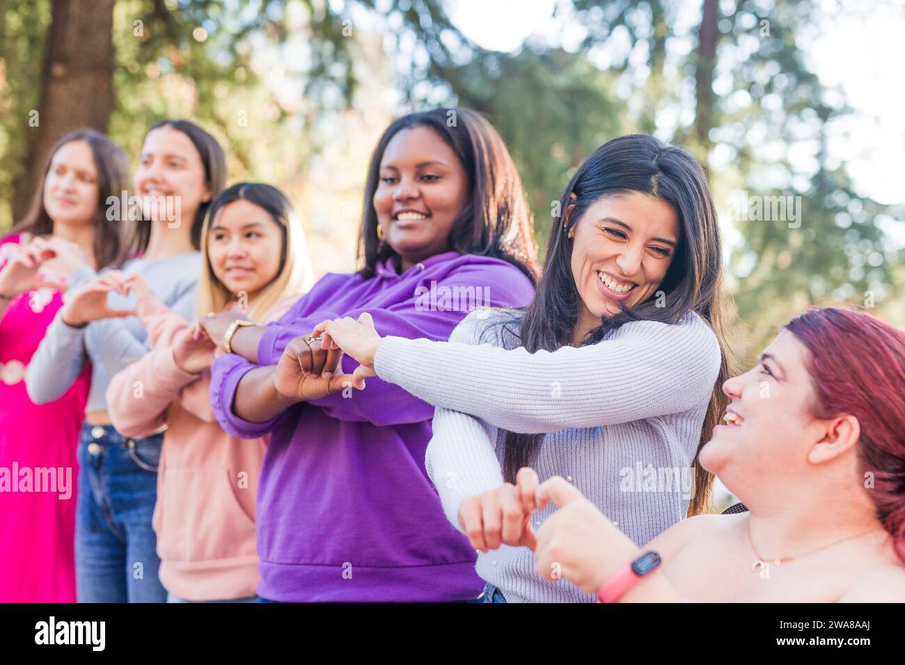 Heart love shape hands Inspire Inclusion feminist movement for ...