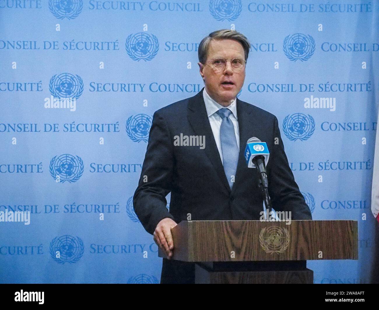 New York, New York, USA. 2nd Jan, 2024. SAMUEL ZBOGAR, Slovenian ...