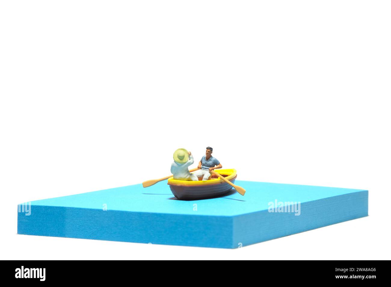 Rowing lake couple Cut Out Stock Images & Pictures - Alamy