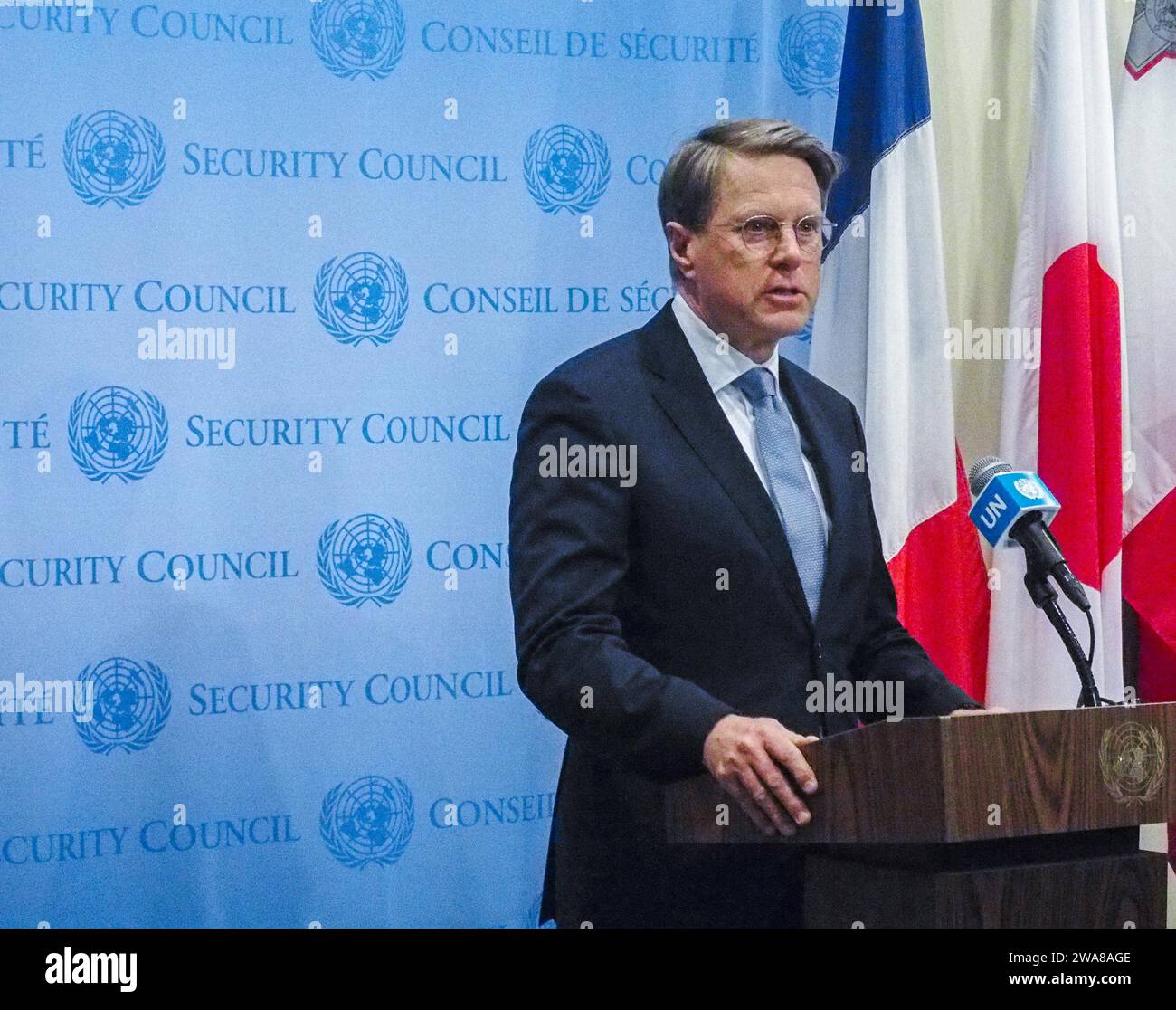 New York, New York, USA. 2nd Jan, 2024. SAMUEL ZBOGAR, Slovenian ...