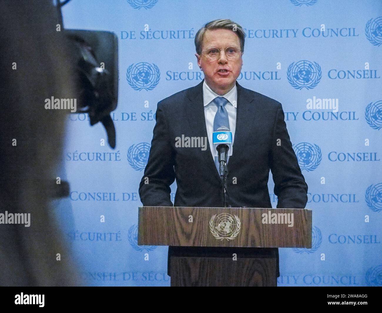 New York, New York, USA. 2nd Jan, 2024. SAMUEL ZBOGAR, Slovenian ...