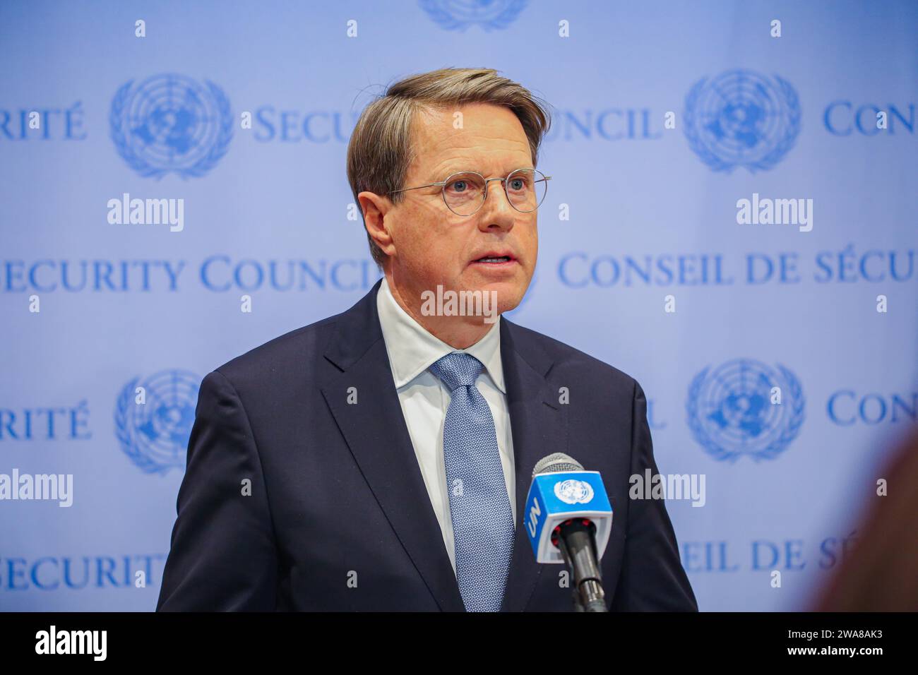 New York, New York, USA. 2nd Jan, 2024. SAMUEL ZBOGAR, Slovenian ...