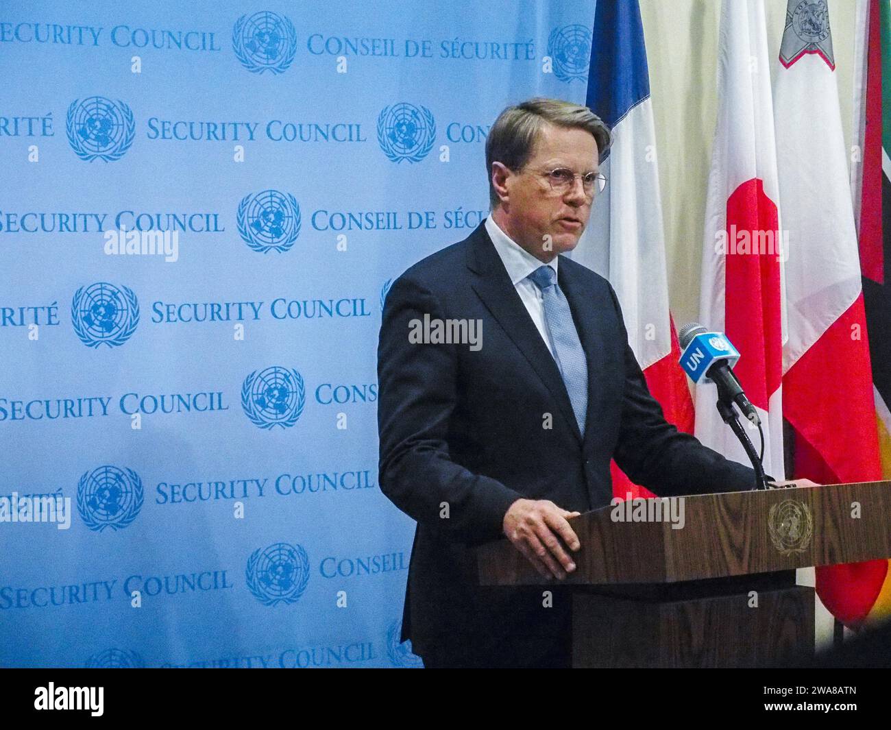 New York, New York, USA. 2nd Jan, 2024. SAMUEL ZBOGAR, Slovenian ...