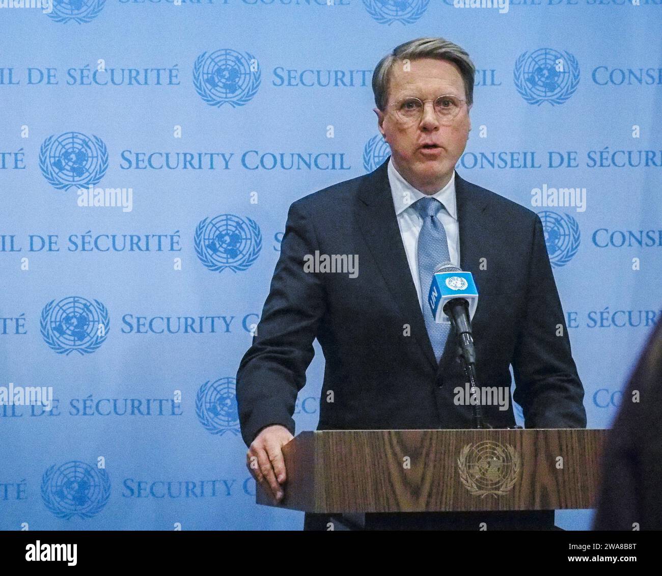 New York, New York, USA. 2nd Jan, 2024. SAMUEL ZBOGAR, Slovenian ...