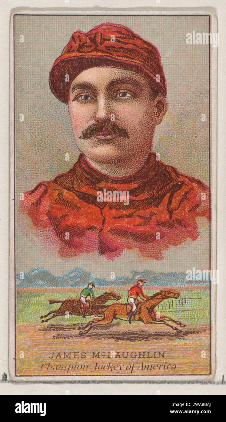 James McLaughlin, Champion Jockey of America, from the Champions of Games and Sports series ...