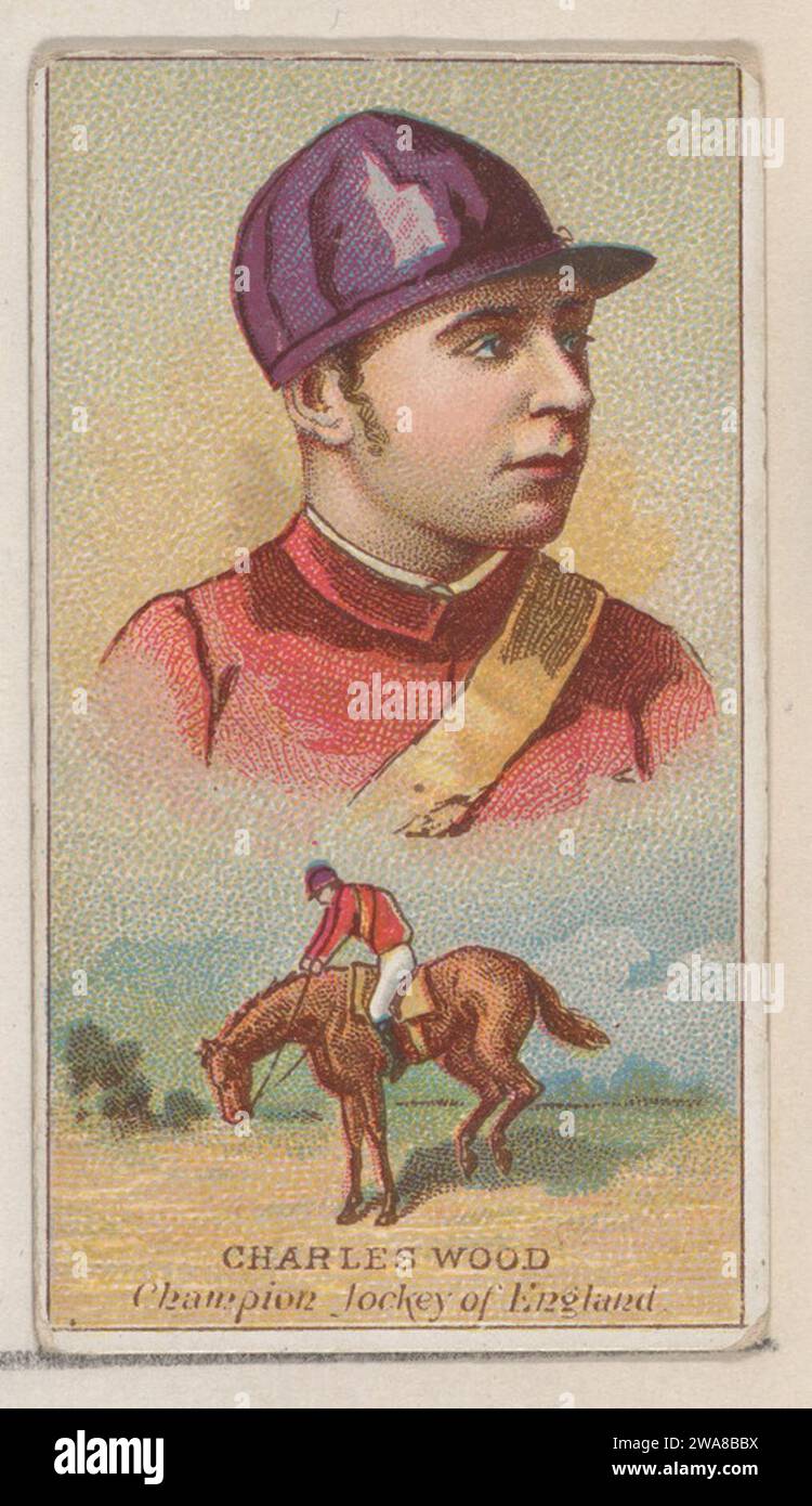 Charles Wood, Champion Jockey of England, from the Champions of Games ...