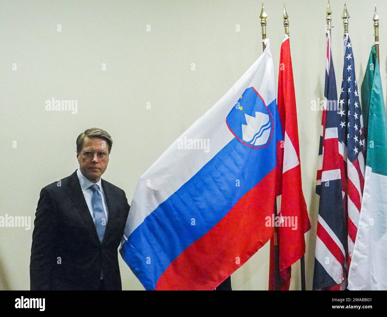 New York, New York, USA. 2nd Jan, 2024. SAMUEL ZBOGAR, Slovenian ...