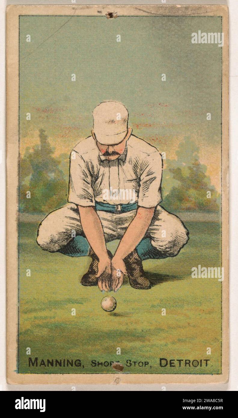 Manning, Shortstop, Detroit, from the Gold Coin series (N284) for Gold ...