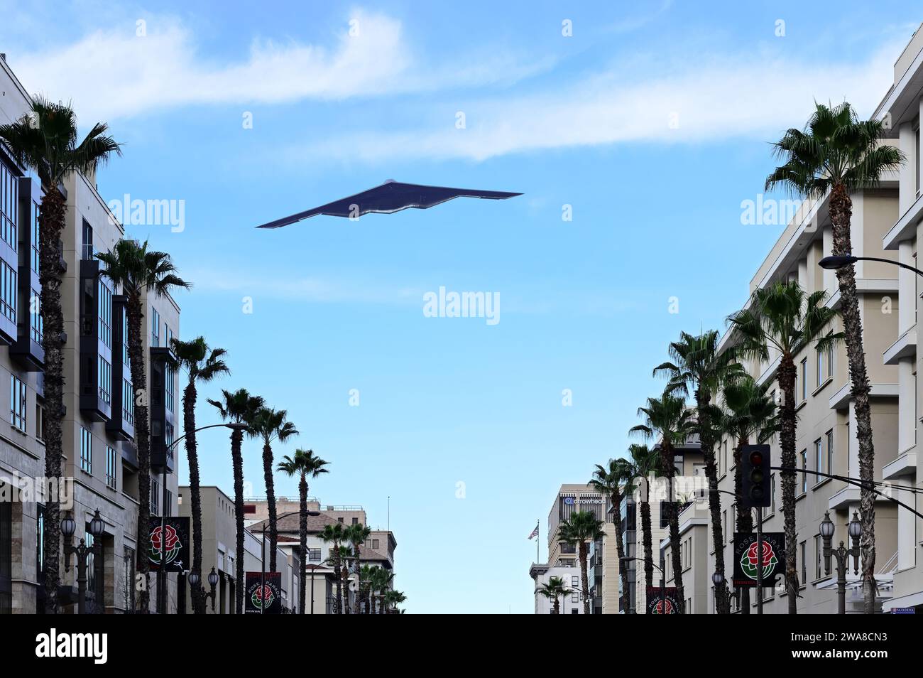 B-2 aircraft flights over Colorado Boulevard in the City of Pasadena ...
