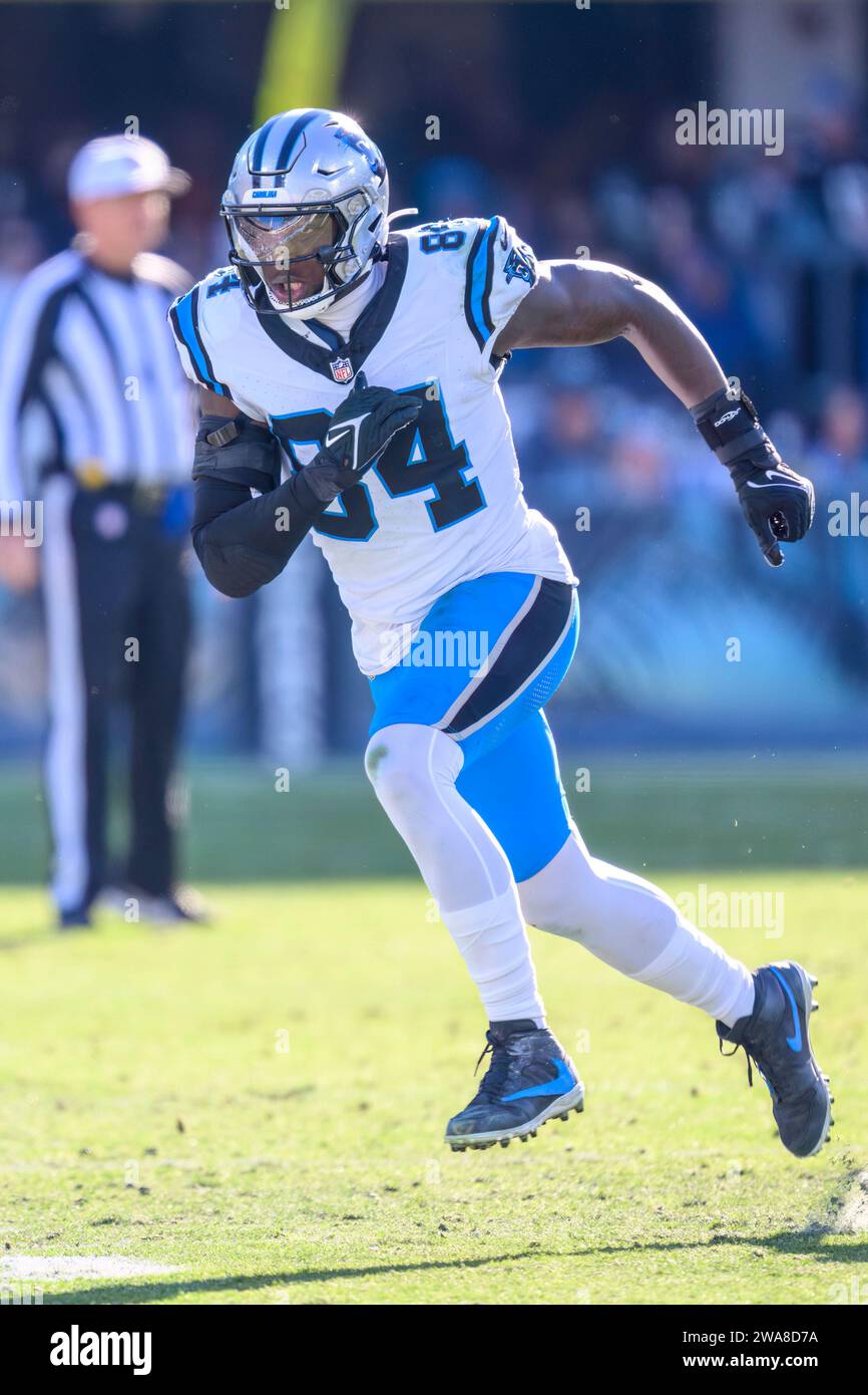 Carolina Panthers tight end Stephen Sullivan (84) runs a play during an ...