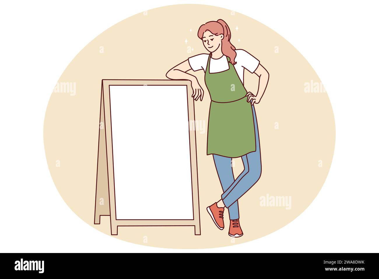 Waitress show Stock Vector Images - Alamy