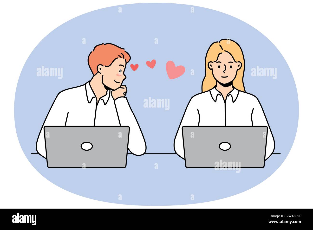 Passionate look Stock Vector Images - Alamy